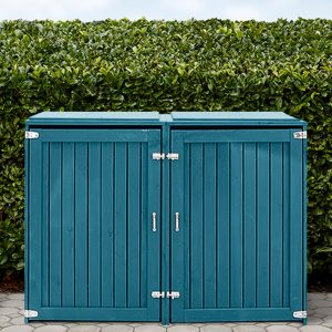 Double Wheelie Bin Storage - Handcrafted In The Cotswolds