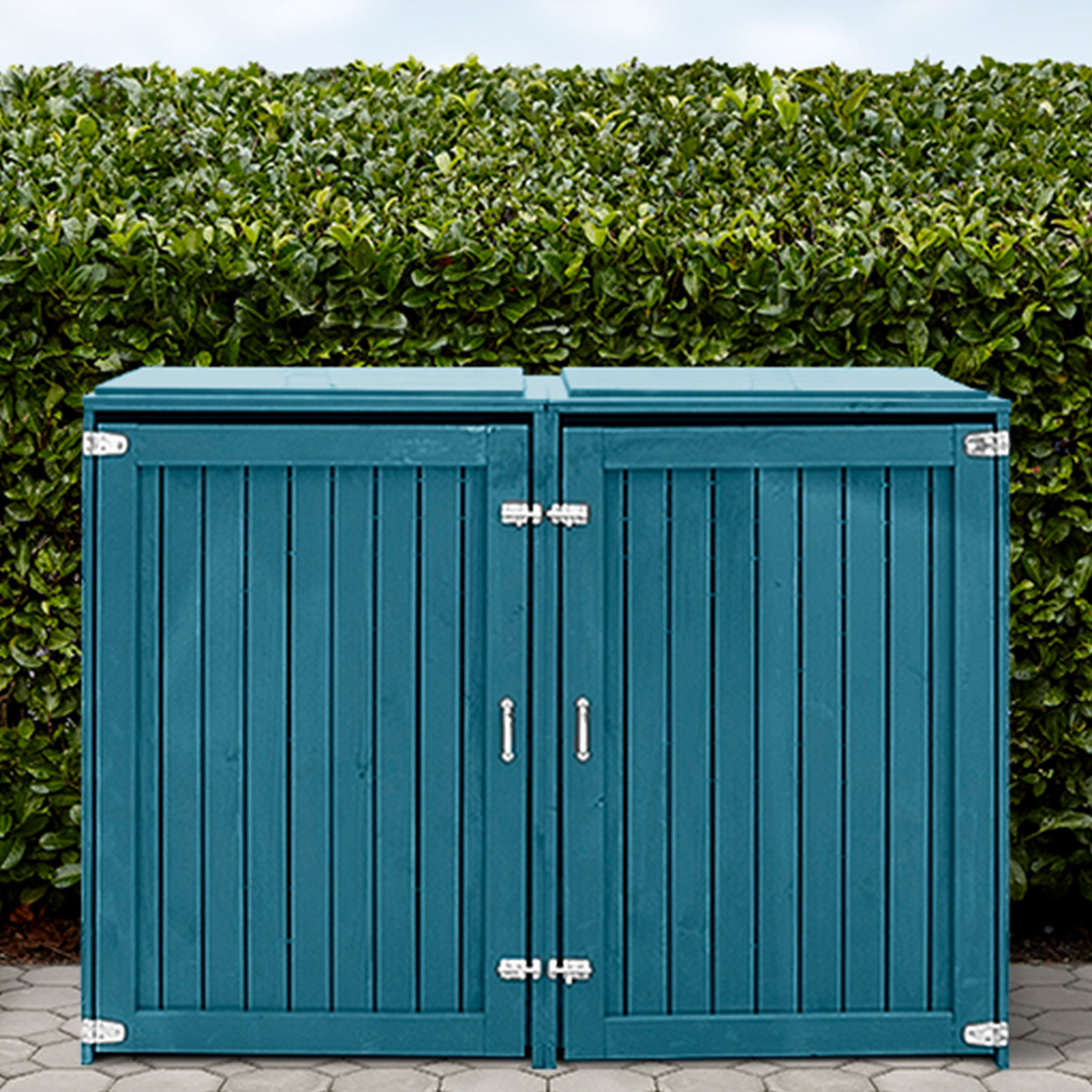 Double Wheelie Bin Storage - Handcrafted In The Cotswolds