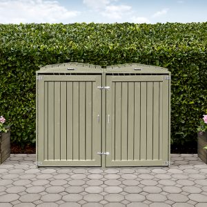 Double Wheelie Bin Storage - Handcrafted In The Cotswolds